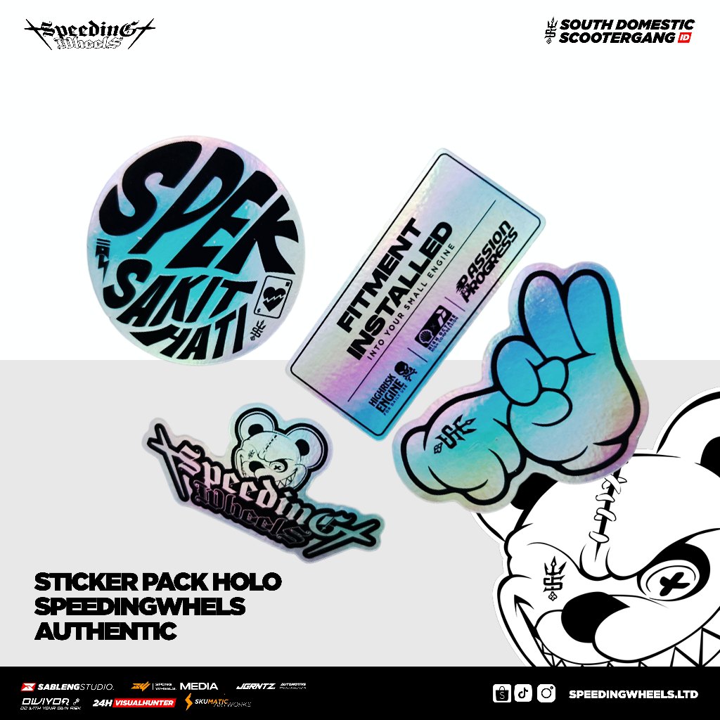 Jual Sticker pack Set Speedingwheels | Shopee Indonesia