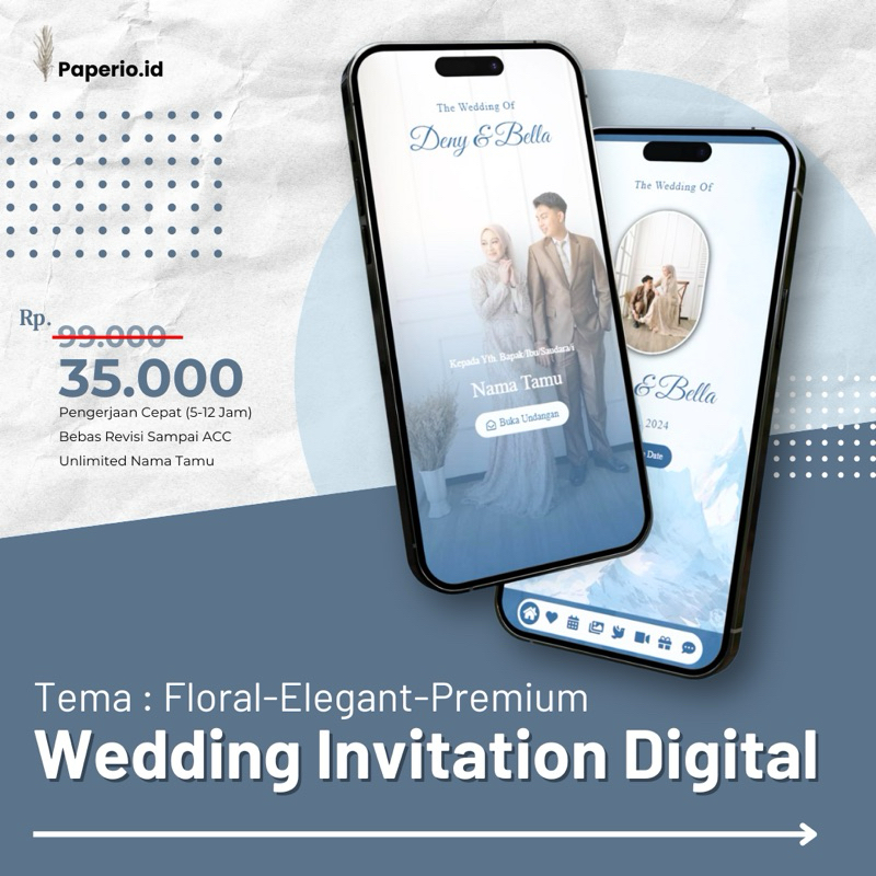 Jual Undangan Website Modern | Undangn Pernikahan Digital | Wedding ...