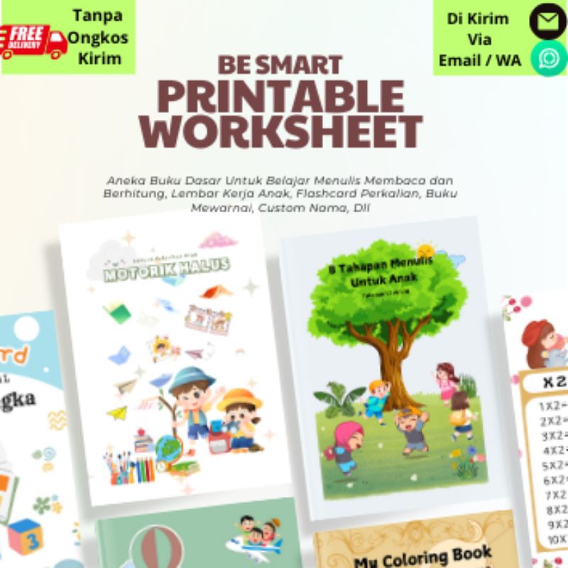 Jual Worksheet Sensorik Motorik dan Numerik | Shopee Indonesia