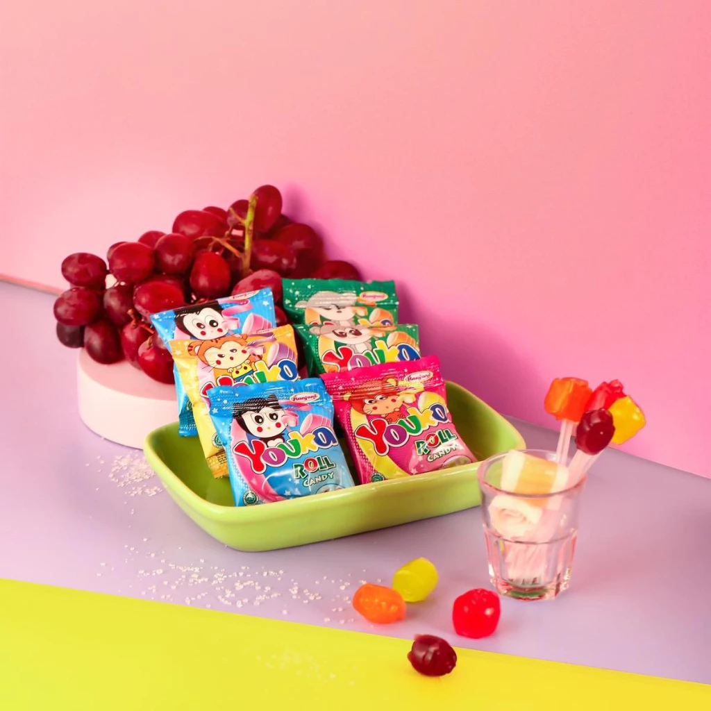 Jual YOUKA PERMEN CANDY ANEKA RASA KEMASAN KECIL JAJANAN MURAH 500 ...