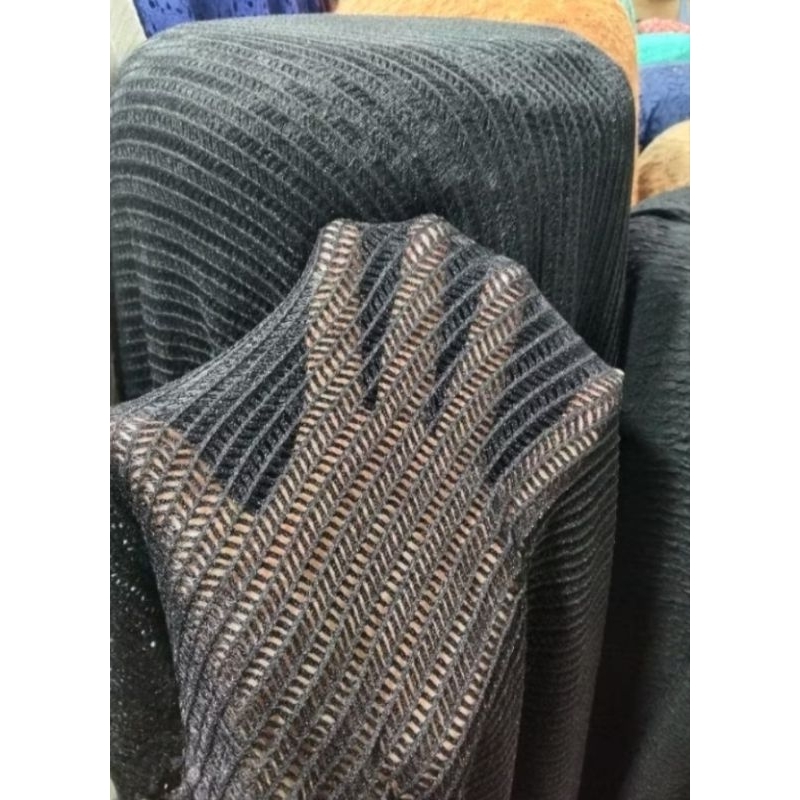 Jual Bahan/Kain Rajut Garment Khusus Hitam | Shopee Indonesia
