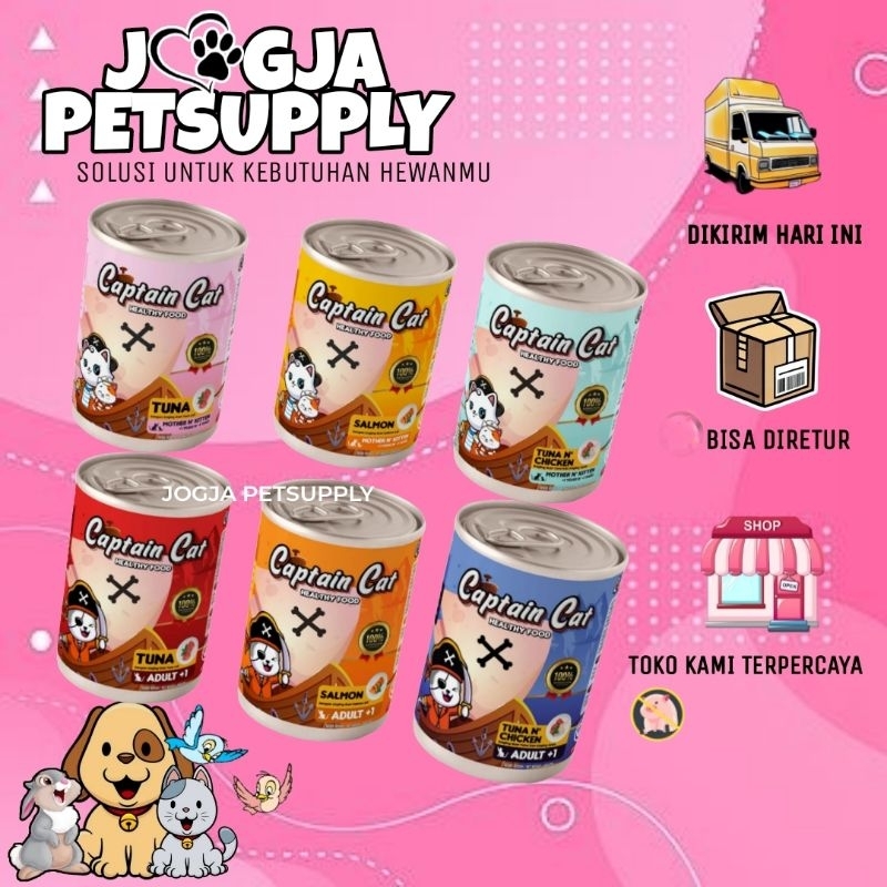 Jual Makanan basah ,Captain cat Kaleng 400g | Shopee Indonesia