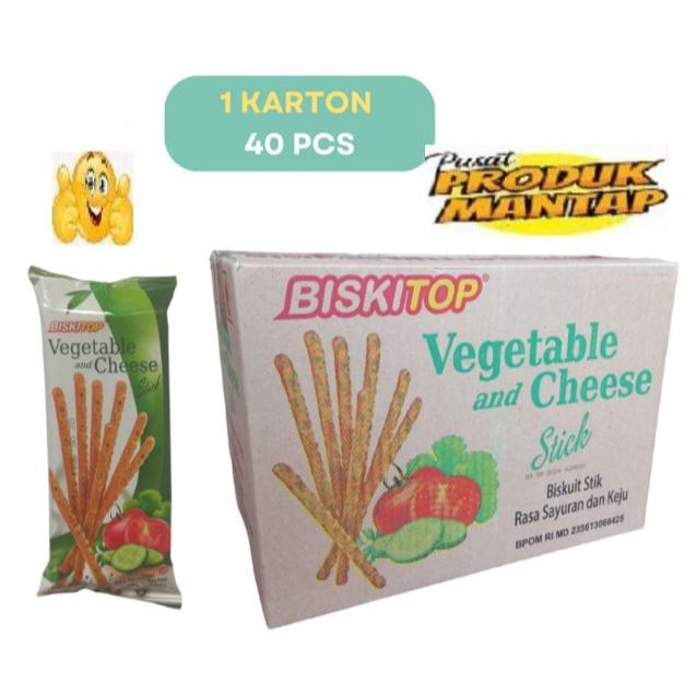 Jual Biskitop Vegetable and Cheese Sticks (1 Karton )/ 1 Dus Biskuit ...