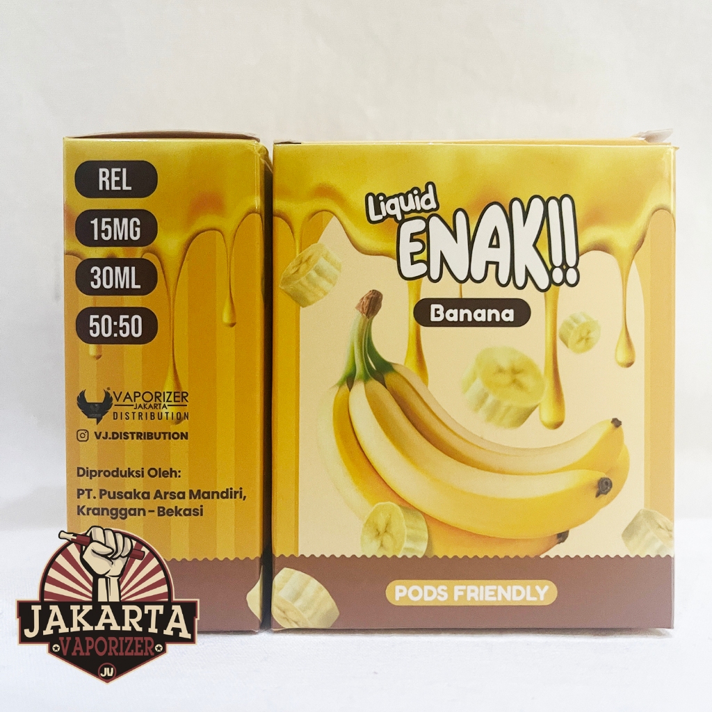 Jual LIQUID ENAK BANANA PODS FRIENDLY 30ML 15MG BY VJ | Shopee Indonesia