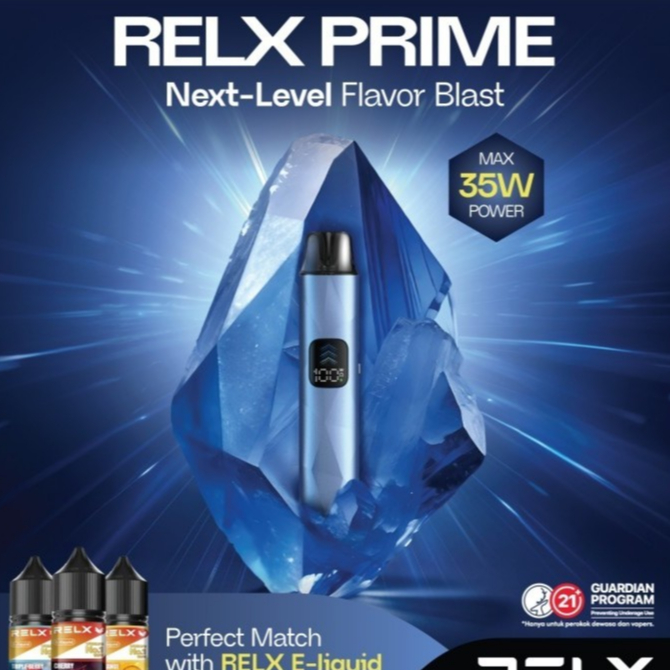 Jual Pod Relx Prime 25W 1000mAh Kit Bundling Liquid Ice Tea 100% ...