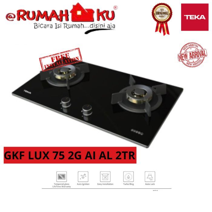 Jual KOMPOR TANAM GAS TEKA GKF LUX 75 2G AI AL 2TR BUILT-IN GAS HOB | Shopee Indonesia