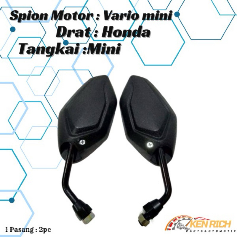 Jual Spion Kaca Motor Honda Vario Mini Model Tangkai Ukuran Mini ...