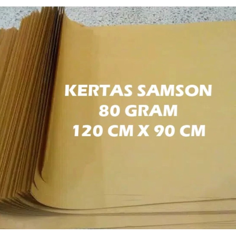 Jual Kertas Samson Kraft Plano 80gsm, 90x120cm by fgpaper | Shopee Indonesia