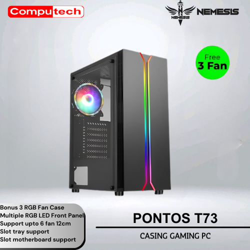 Jual NYK Nemesis Casing Gaming PONTOS T73 - PC Gaming Case NYK T 73 ...