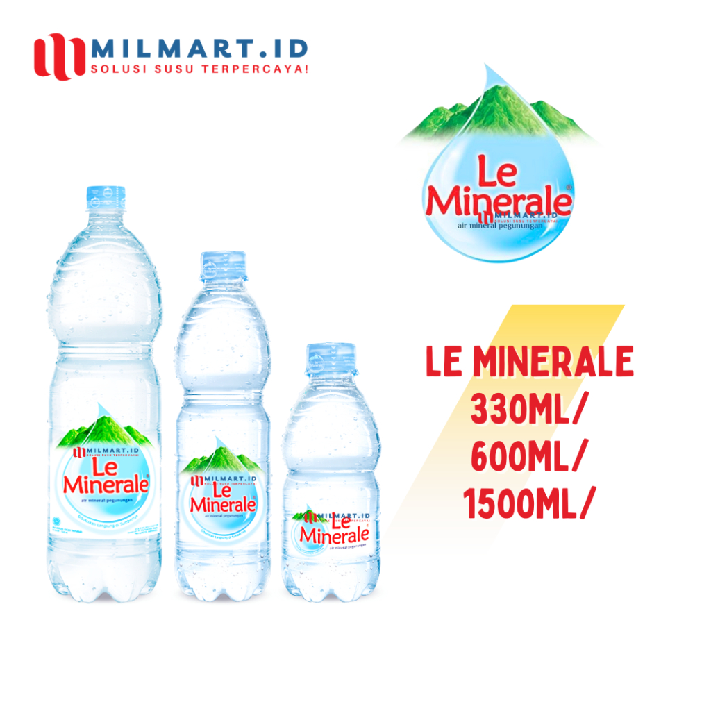 Jual LE MINERALE AIR MINERAL WATER 330ML/600ML/1500ML AIR MINUM BOTOL ...