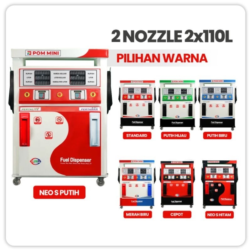 Jual POM MINI Digital / PERTAMINI Digital 2Nozzle Kapasitas 2 x 110L ...