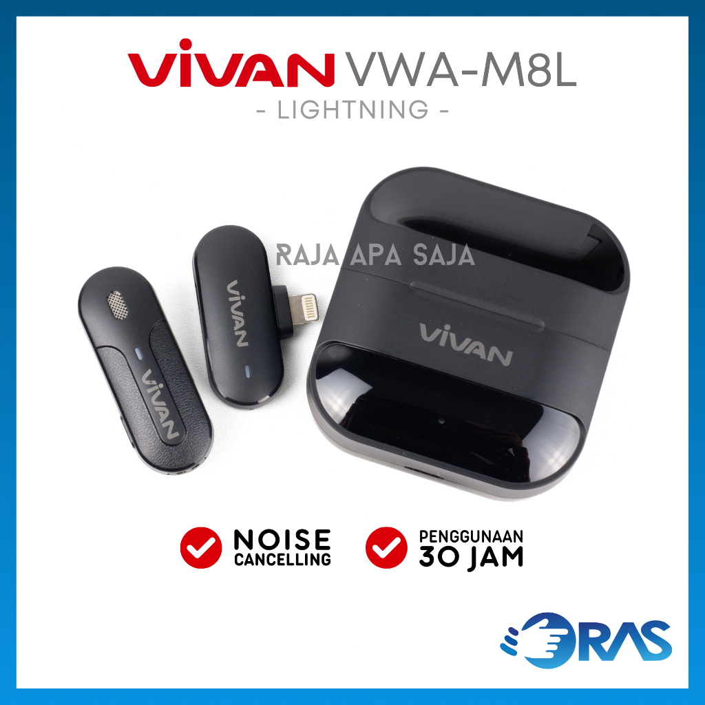 Jual Mic Wireless Clip On ANC Anti Noise Cancelling Lightning IP ...