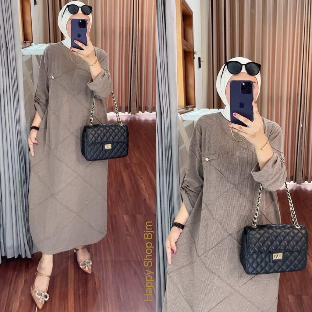 Jual GAMIS MIDI WANITA KNIT PREMIUM 3351# TERBARU CANTIK BERKUALITAS ...