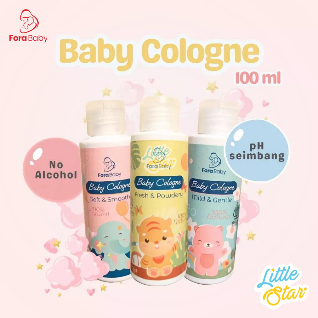 Jual Fora Natures Baby Cologne 100 Ml Parfum Bayi Natural Fresh Powdery ...