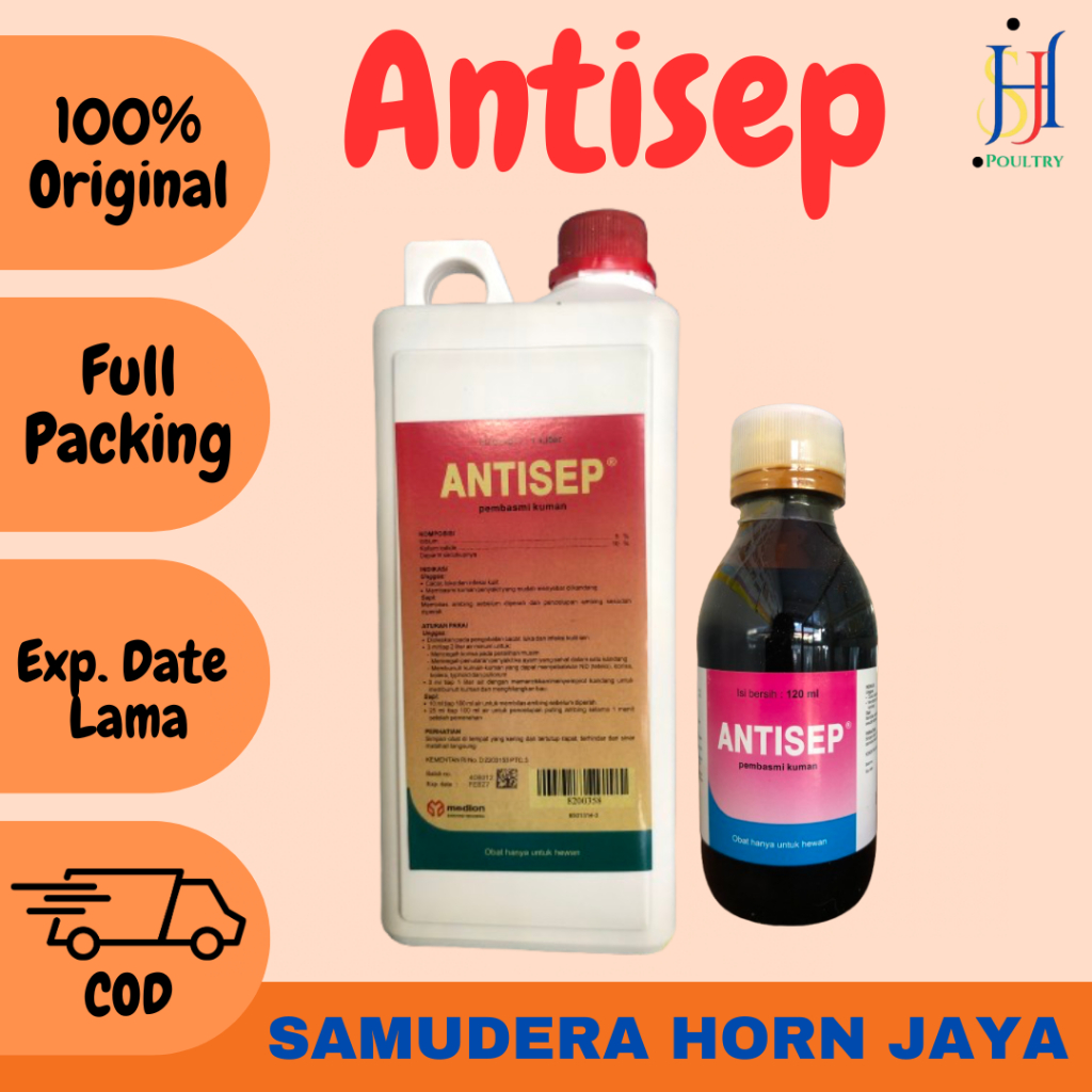 Jual Antisep Desinfektan Pembasmi Kuman 1 Liter dan 120 ml | Shopee ...