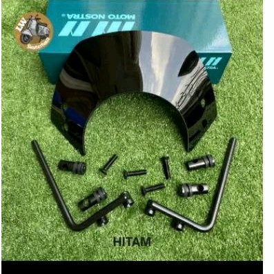 Jual Fly screen hitam MOTO NOSTRA utk PX NPX Dkk | Shopee Indonesia