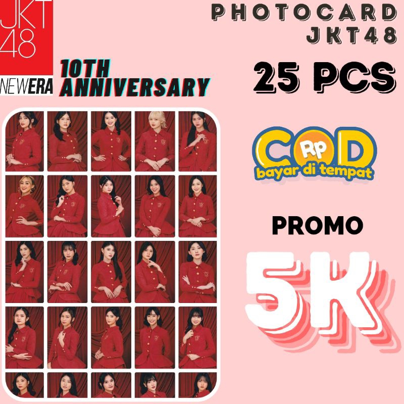 Jual PHOTOCARD JKT48 ISI 25 PCS - 10TH ANNIVERSARY | Shopee Indonesia