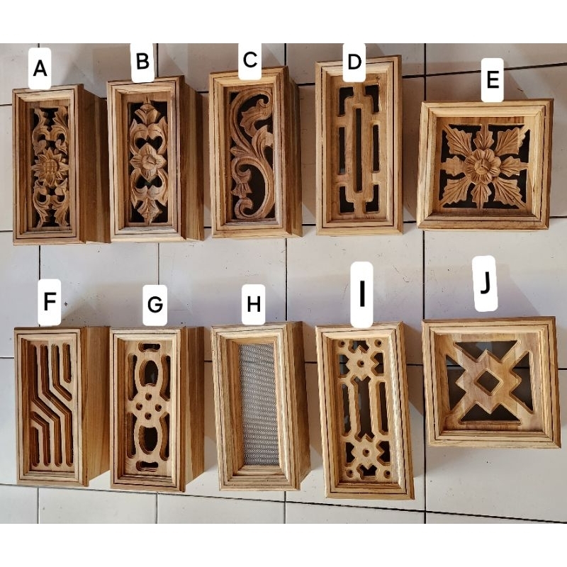 Jual Loster kayu jati jepara ukuran 34x17x10 Plus kawat nyamuk | Shopee ...