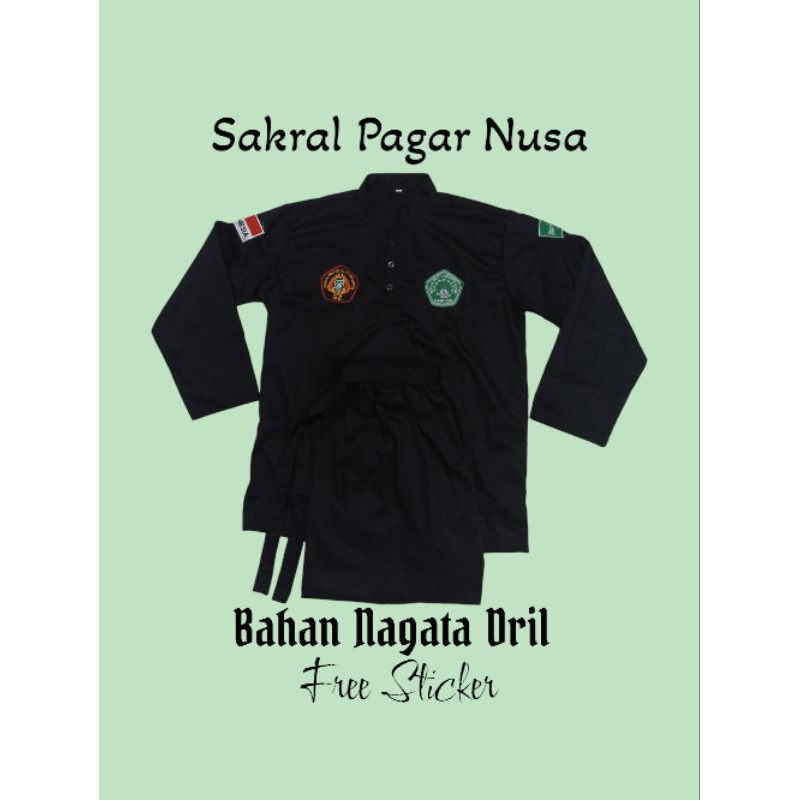 Jual Seragam warga Pagar Nusa Bahan Nagata Dril original greet A. baju ...