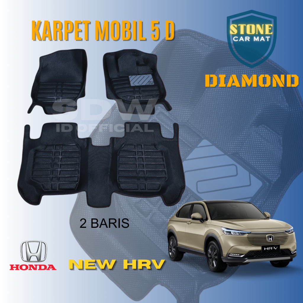 Jual Karpet Mobil 5D motif Diamond untuk Honda New HRV atau karpet ...