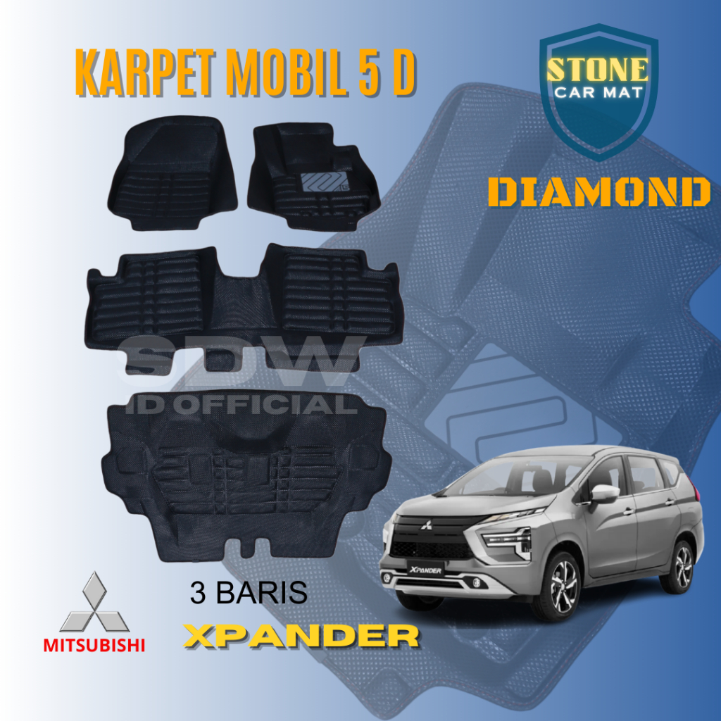 Jual Karpet Mobil 5D motif Diamond untuk Mitsubishi Xpander atau karpet ...