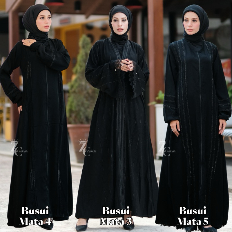 Jual New Abaya busui mata-mata gamis hitam wanita Gamis Baju Lebaran ...