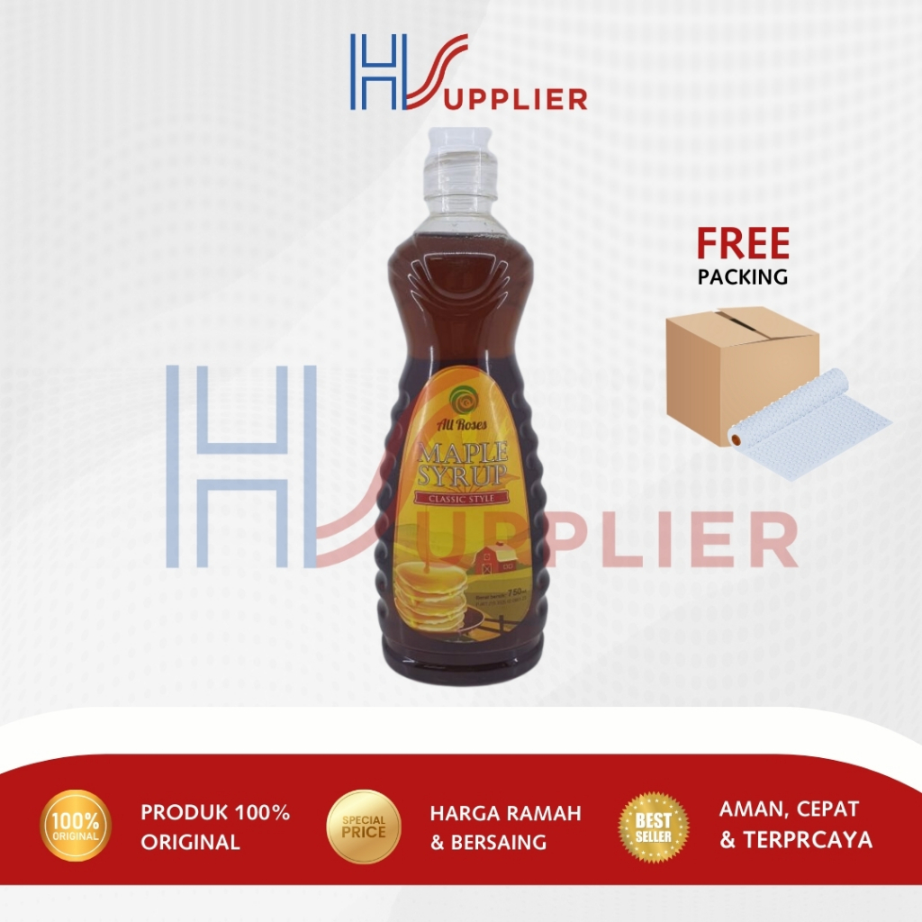 Jual Maple Syrup All Roses 750ml | Shopee Indonesia