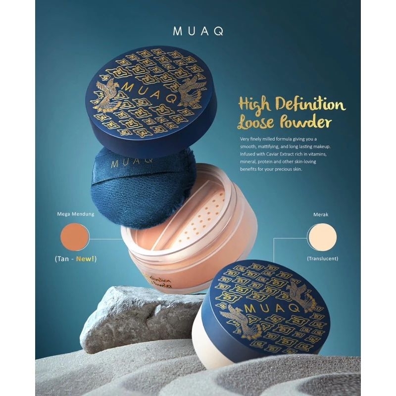 Jual MUAQ High Definition Loose Powder with Caviar Extract 30g - MERAK ...