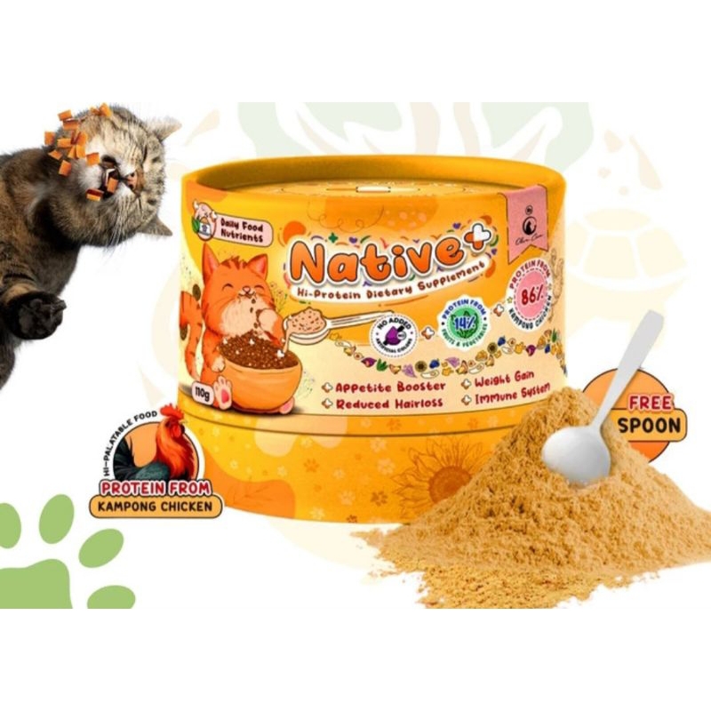 Jual Olive Care Vitamin Kucing NATIVE+ | Active + 110gr Protein Tinggi ...