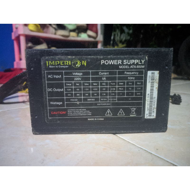 Jual PSU Imperion 550W RGB (bekas) | Shopee Indonesia