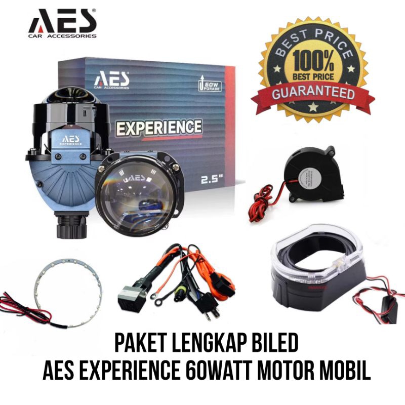 Jual PAKET BILED Lengkap AES Experience 60 watt 2.5 Inch | Shopee Indonesia