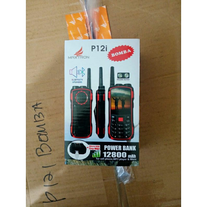 Jual Maxtron P12i - Hp Outdoor - Big Batterai 12.800 mAh & Big Speker ...