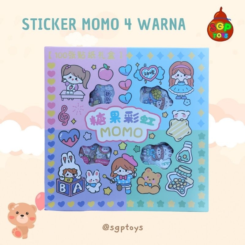Jual STICKER MOMO 4 WARNA (699-11) / MAINAN STIKER MOMO | Shopee Indonesia
