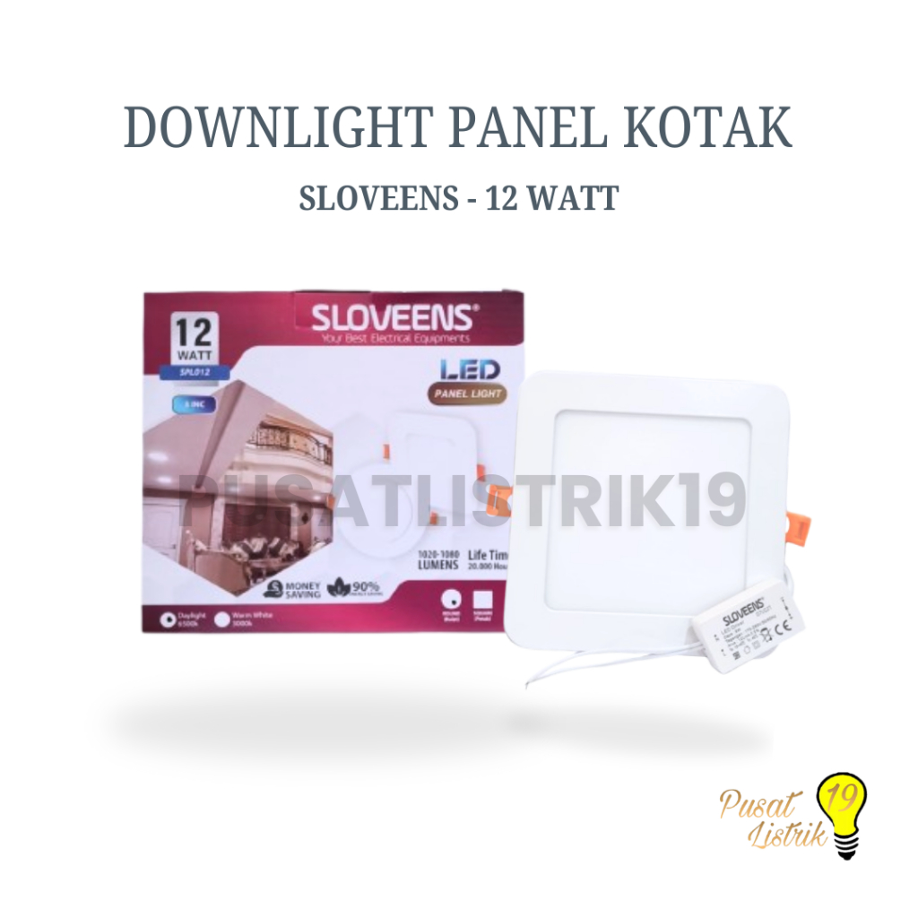 Jual Downlight LED Panel 12W Kotak Sloveens Downlight Panel 12 Watt ...