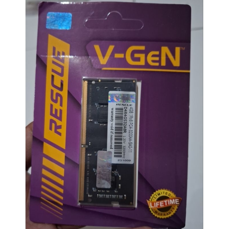 Jual Ram DDR4 Sodim V-Gen Rescue 4GB 3200MHz For Laptop | Shopee Indonesia