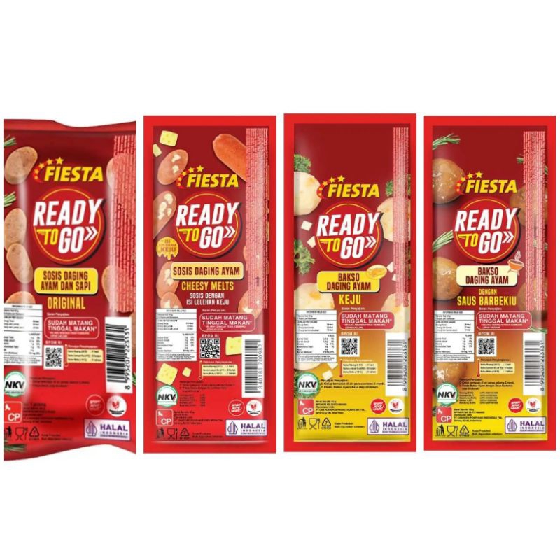 Jual FIESTA Ready to Go Sosis Ayam dan Sapi Original keju bakso bbq ...