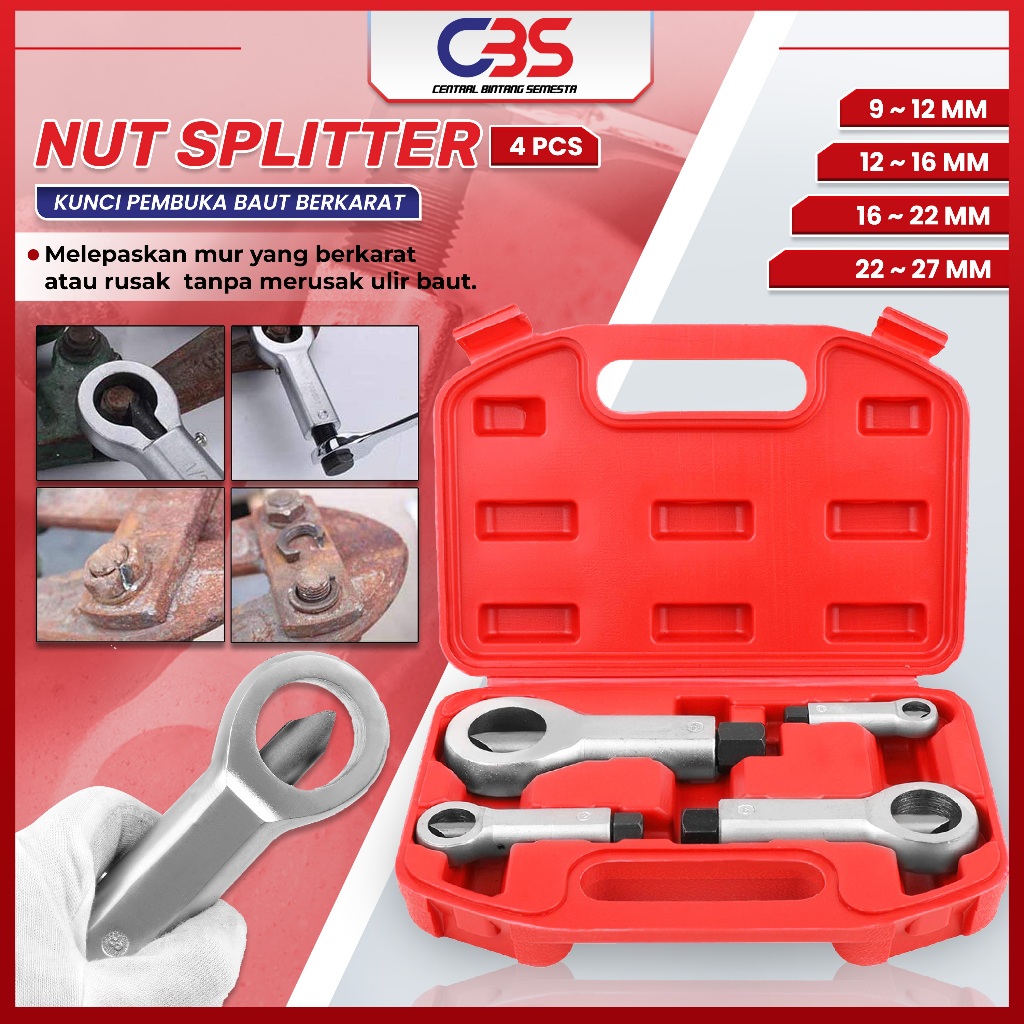 Jual Alat Ekstraktor buka baut / Splitter Nut Bolt Extractor 9 - 27mm ...