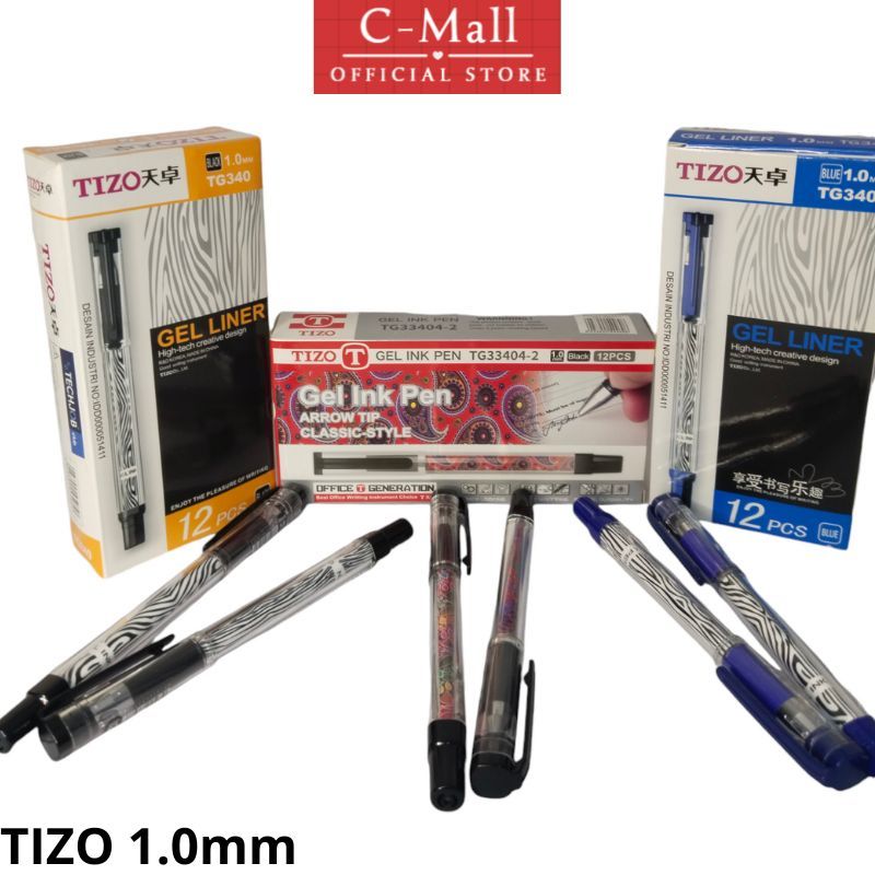 Jual C-Mall pen Gel Pen Tizo TG 340 1.0mm Pulpen Tizo TG 33404-2 pen ...