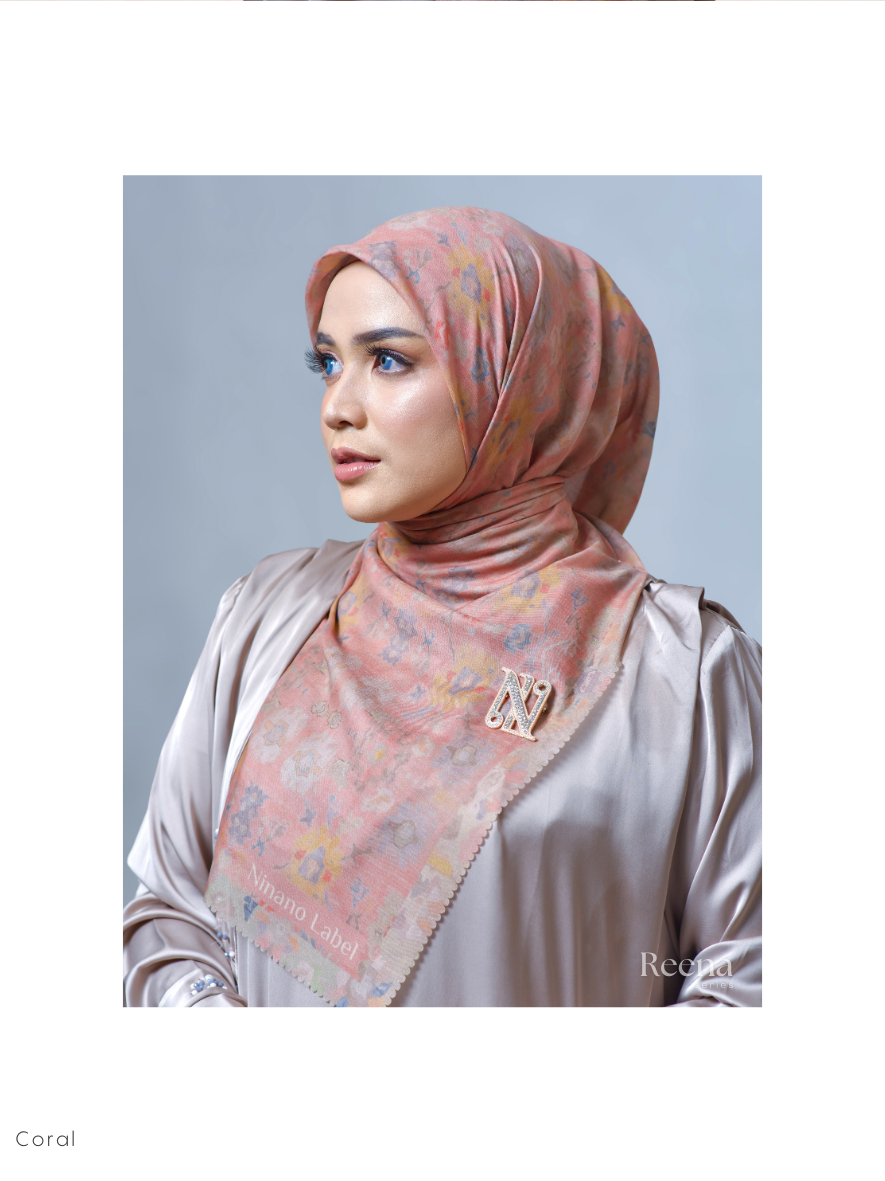 Jual Ninano Label / REENA Series / Hijab segi empat motif voal /Jilbab segi empat motif voal ...