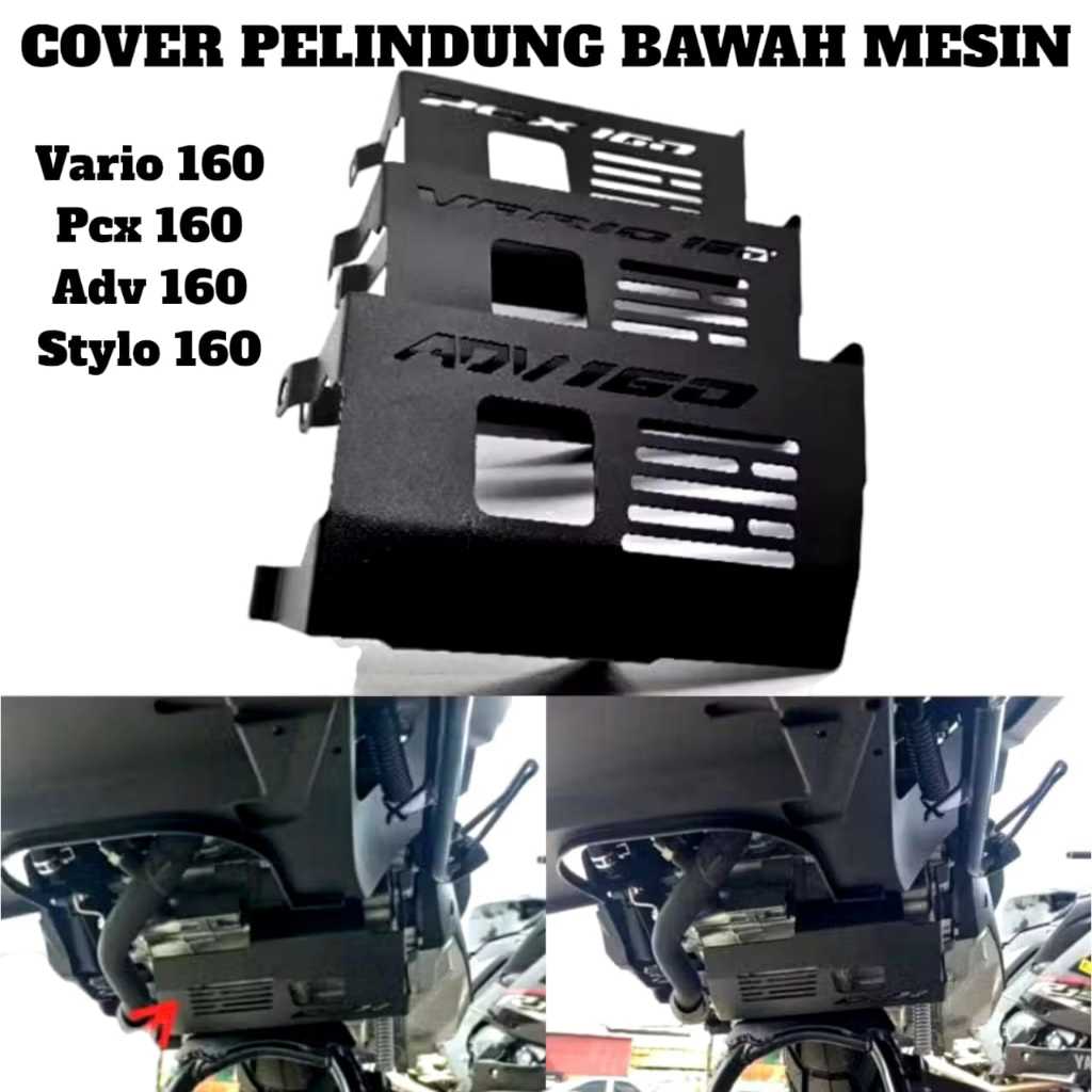 Jual Cover Engine tutup Pelindung Bawah Mesin Honda Stylo 160 ADV 160 Vario 160 PCX 160 | Shopee ...