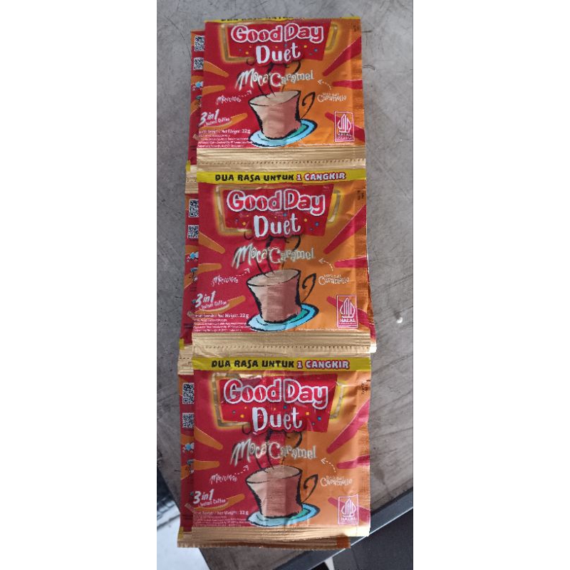 Jual KOPI GOOD DAY DUET 3 IN 1 RENCENG ( 10 PCS ) | Shopee Indonesia