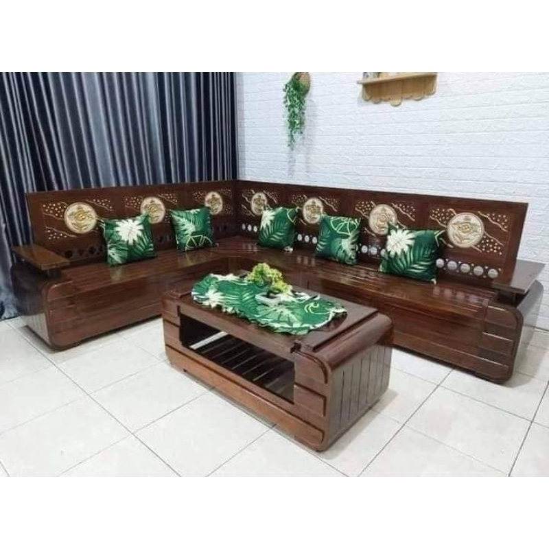 Jual KURSI TAMU JATI KURSI POJOK KURSI SUDUT MODEL DOMINI | Shopee ...