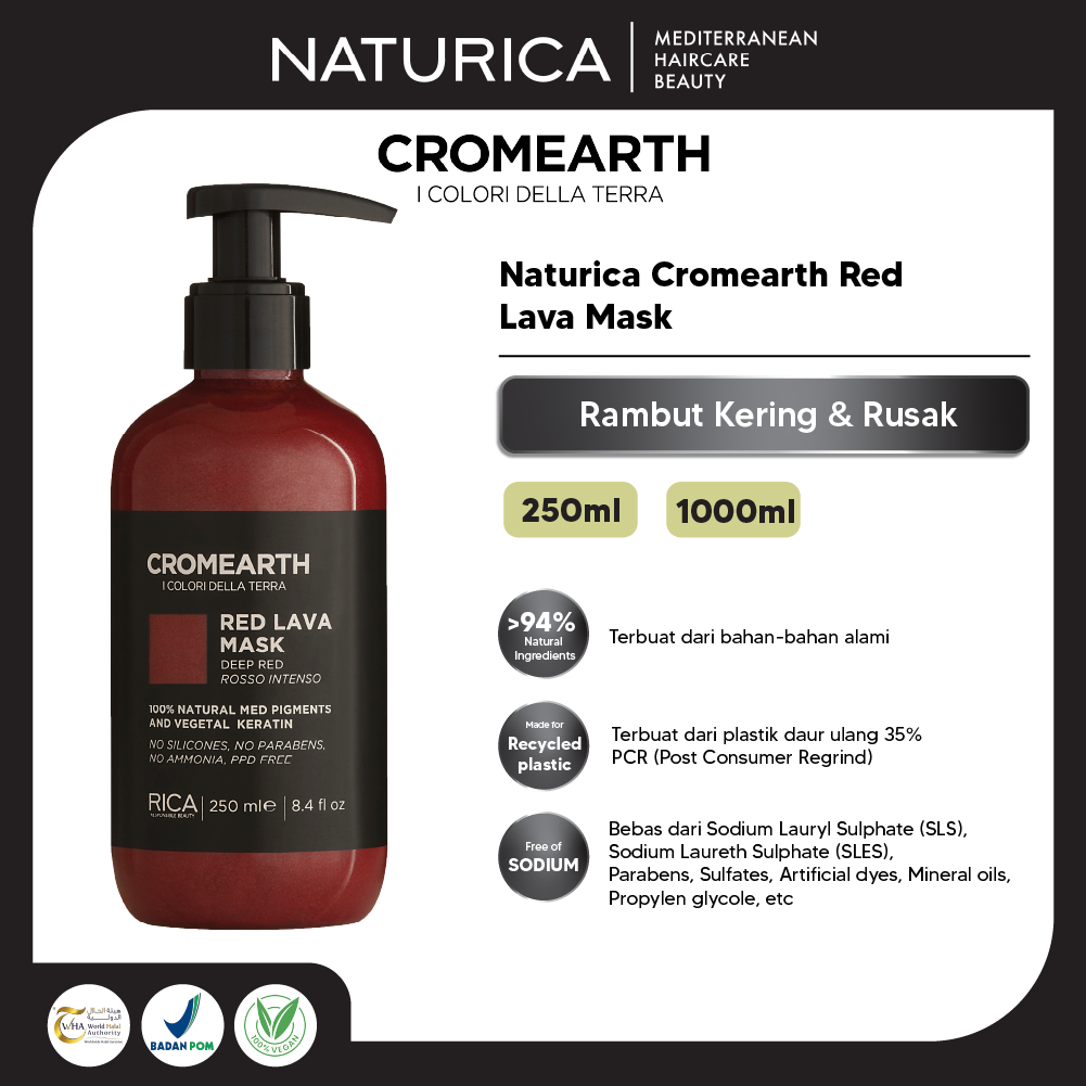 Jual Naturica - Cromearth Red Lava Mask | Shopee Indonesia