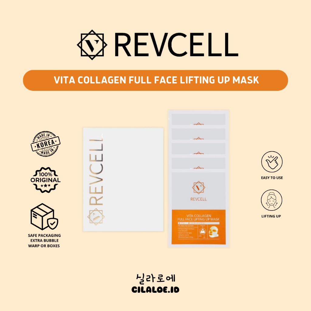 Jual (READYSTOCK) REVCELL Vita Collagen Full Face Lifting Up Mask ...