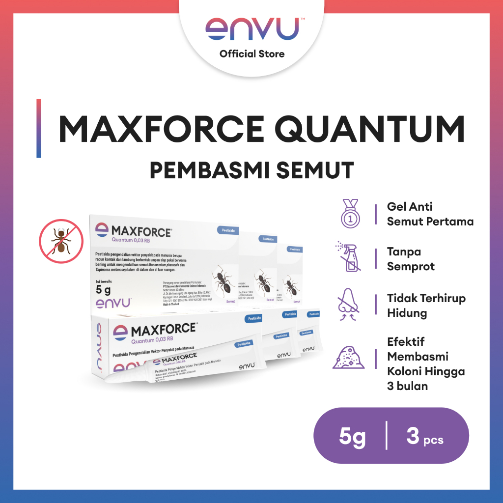Jual Maxforce Quantum Gel 5g - Obat Racun Pembasmi Semut Ampuh (isi 3) | Shopee Indonesia