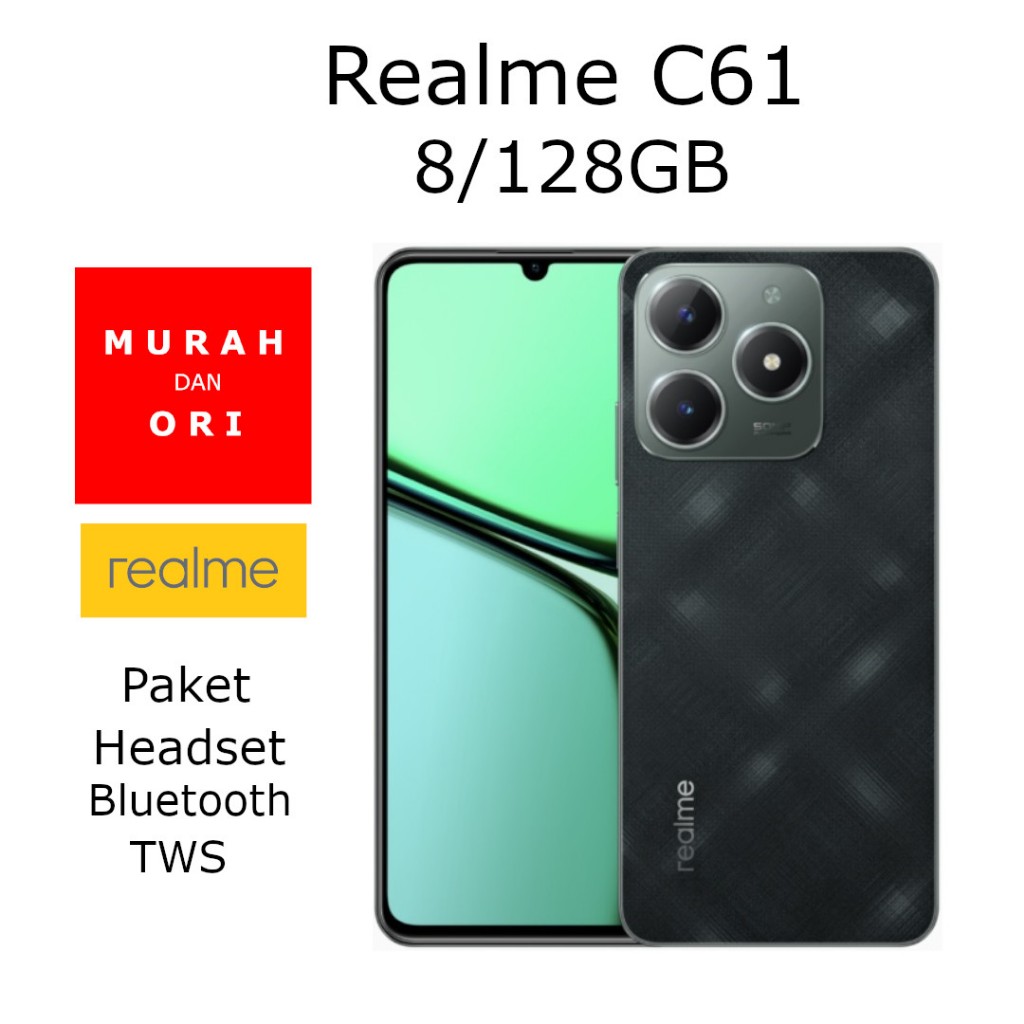 Jual Realme C61 8/128GB Garansi Resmi | Shopee Indonesia