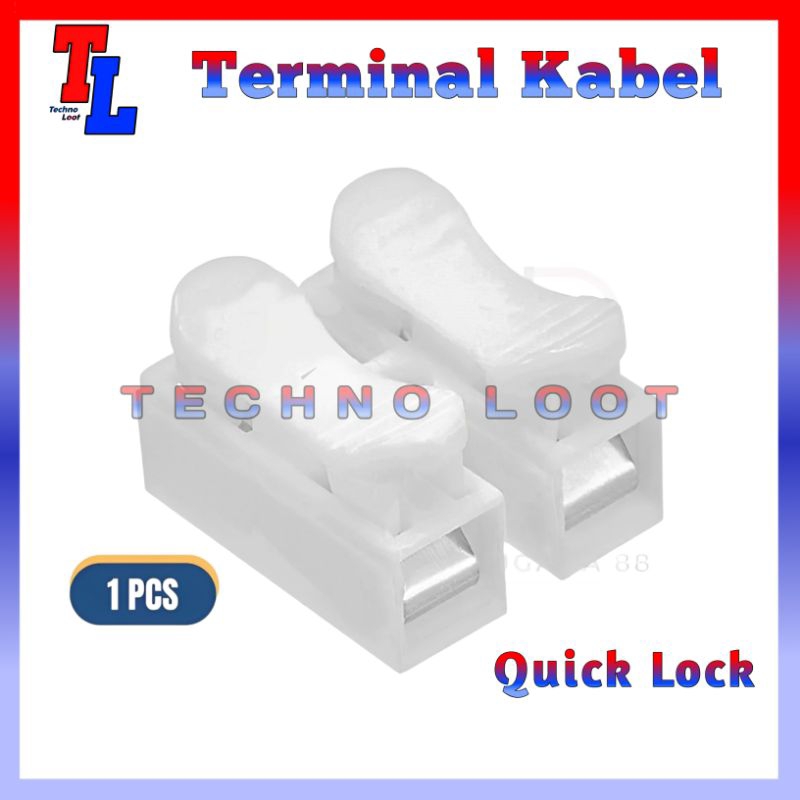 Jual Quick Terminal Connector Lock 2 Pin Jepit | Shopee Indonesia