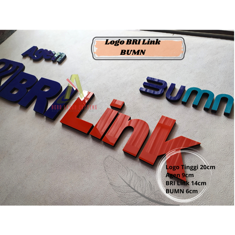 Jual BRI LINK BUMN/LOGO BRILINK DENGAN BUMN/LOGO BRILINK AKRILIK MURAH ...