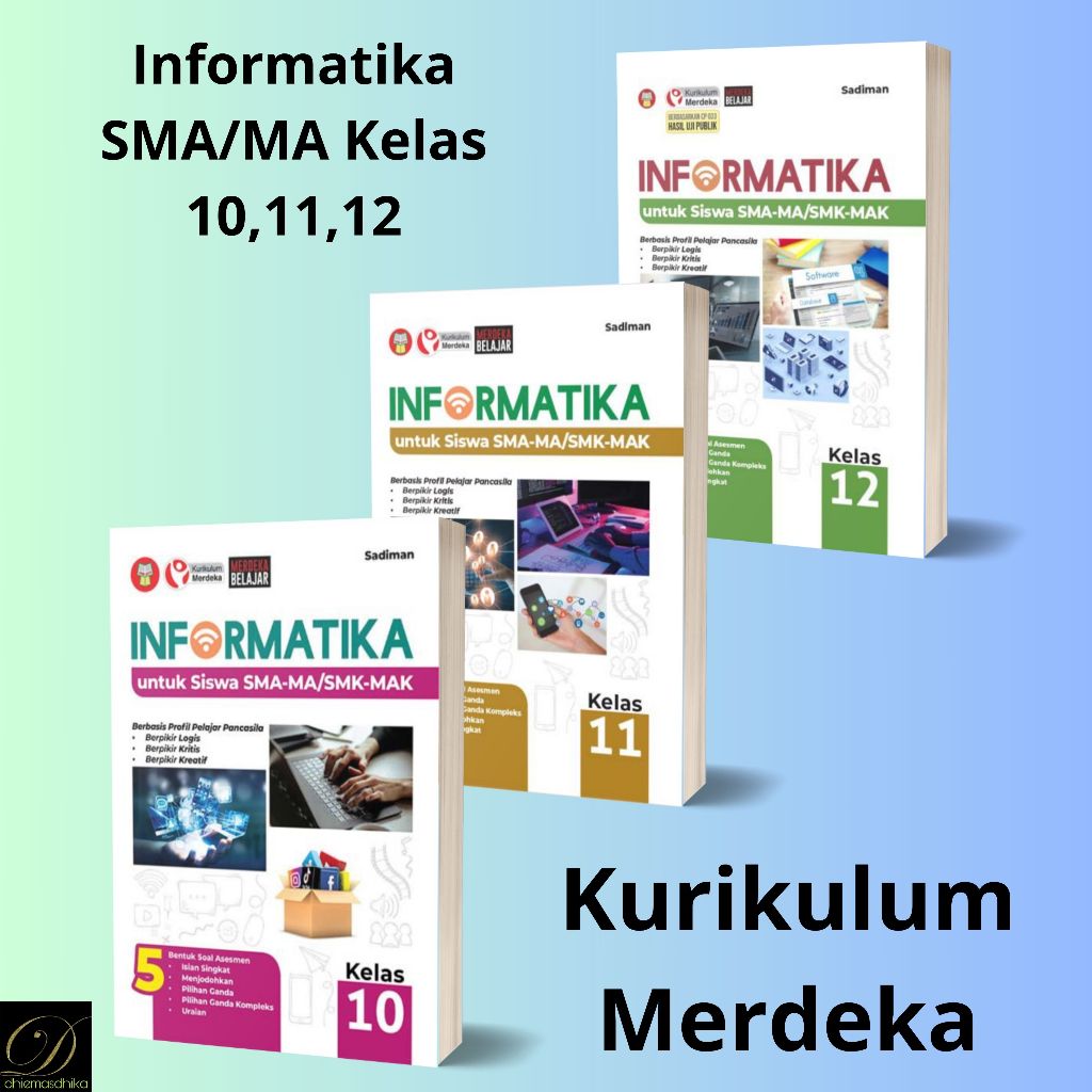 Jual Buku Informatika SMA/MA Kelas X/10/XI/11/XII/12 Kurikulum Merdeka | Shopee Indonesia