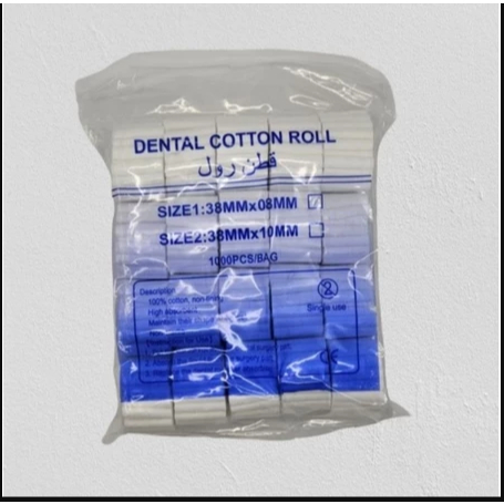 Jual Dental Cotton Roll Kapas Gulung Gigi (20bundel/1000pcs) | Shopee ...